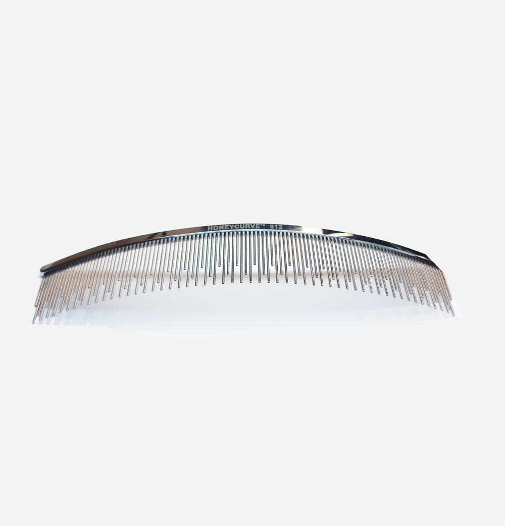 Honeycomb 10" Staggard Curve Comb (AA812): Combs | Deboer Grooming Supplies