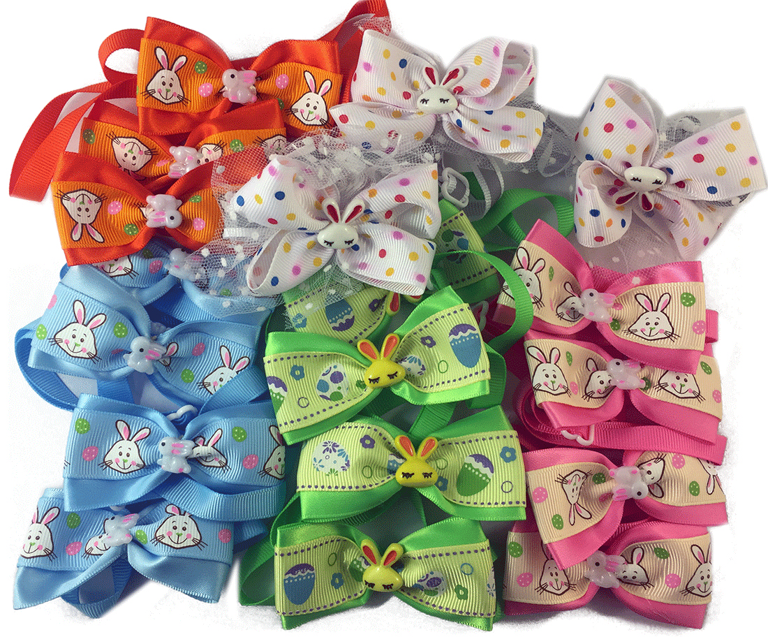 Assorted Easter Pattern Bowties (SP440E): Bandanas, Bows, Ribbon ...